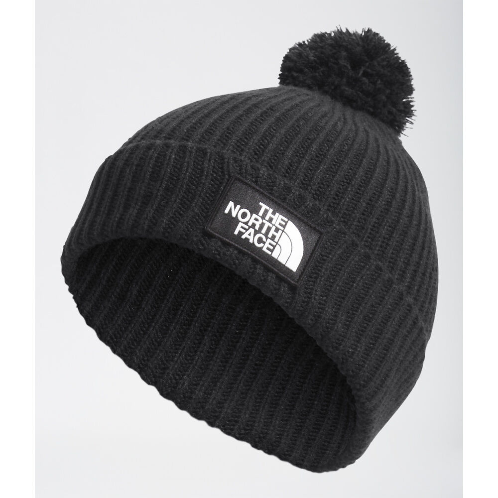 TNF™ Logo Box Pom Beanie TNF BLACK | Beanies | The North Face Australia