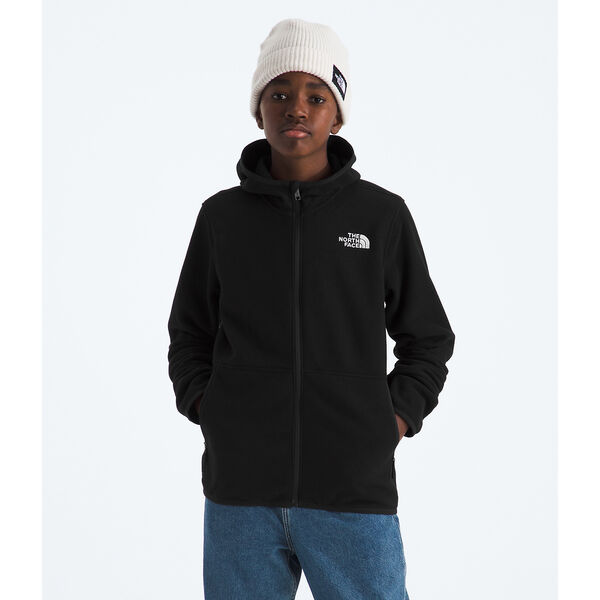 Teen Glacier Full Zip Hooded Jacket TNF BLACK | Jackets & Vests | The ...